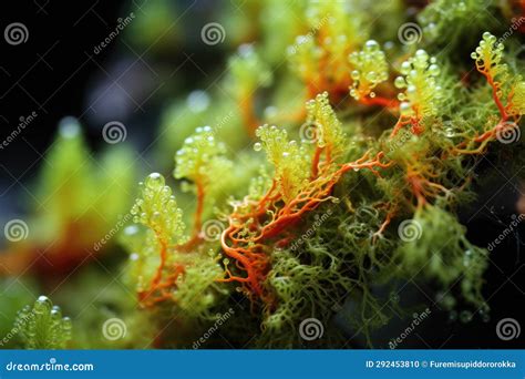 Macro Photographs Of Moss And Lichens Stock Illustration Illustration