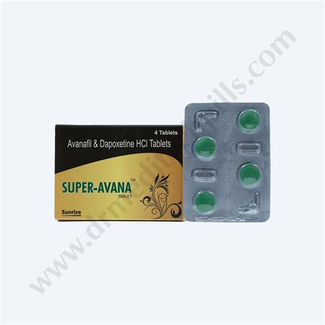Buy Super Avana Avanafil Dapoxetine Tablet Online Dr Meditech Pills