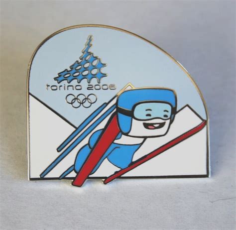 Torino 2006 Ski Jumping Mascot Olympic Pin Gliz Winter Olympics