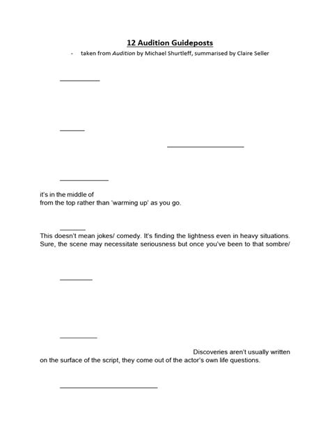 12 Guideposts Handout Pdf