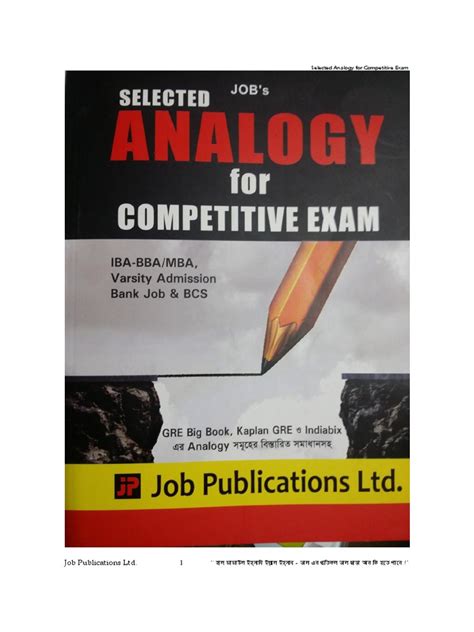 Analogy Full Part From Gre Big Book Pdf