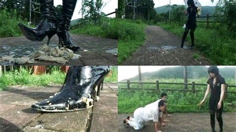 Instead Of Feeding Her Slaves After A Long Walk Domme Crushes Their Foods Part 4 High