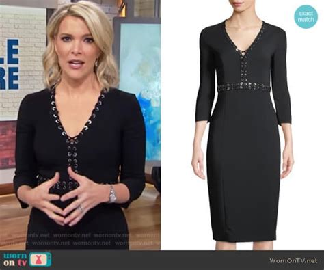 Wornontv Megyns Black Lace Up Grommet Dress On Megyn Kelly Today