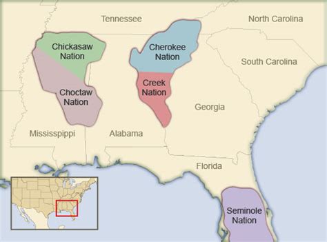 Map Of Original Cherokee Nation