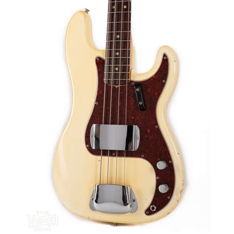 1966 Fender Precision Bass White Electric Acoustic And Bass Guitars