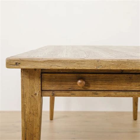 Rustic Farmhouse Dining Table With Drawers