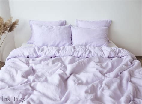 Ready To Ship From Florida 1 Lilac Linen Pillowcase King Queen Standard