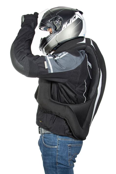 Helite Black Airbag Vest Turtle 2 Technology