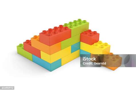 흰색 바탕에 2 면 계단 만들기 다 색된 장난감 벽돌의 3 차원 렌더링 0명에 대한 스톡 사진 및 기타 이미지 0명 3차원 형태 다중 색상 Istock
