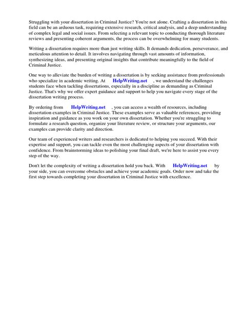 Dissertation Examples Criminal Justice Pdf Crimes Crime And Violence