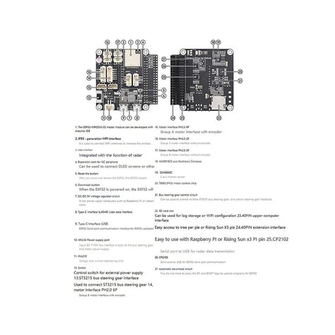 General Driver Board For Robots Based On Esp32 Multi Function Interface Driver Board Supports