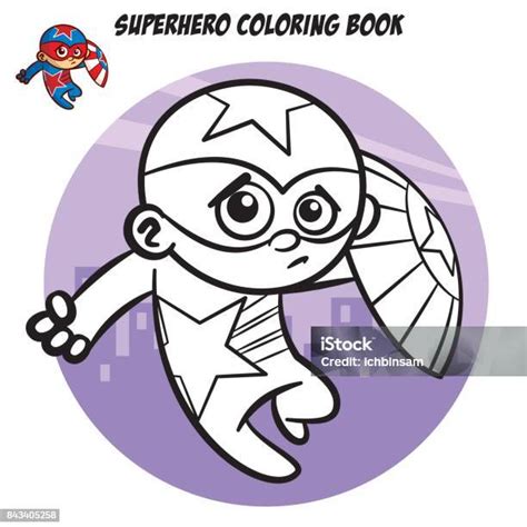 슈퍼 히어로 색칠입니다 흰색 배경에 고립 된 만화 캐릭터 색칠하기에 대한 스톡 벡터 아트 및 기타 이미지 색칠하기 소녀