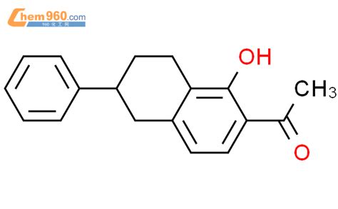 543681 02 3 Ethanone 1 5 6 7 8 Tetrahydro 1 Hydroxy 6 Phenyl 2 Naphthalenyl 化学式、结构式、分子式、mol