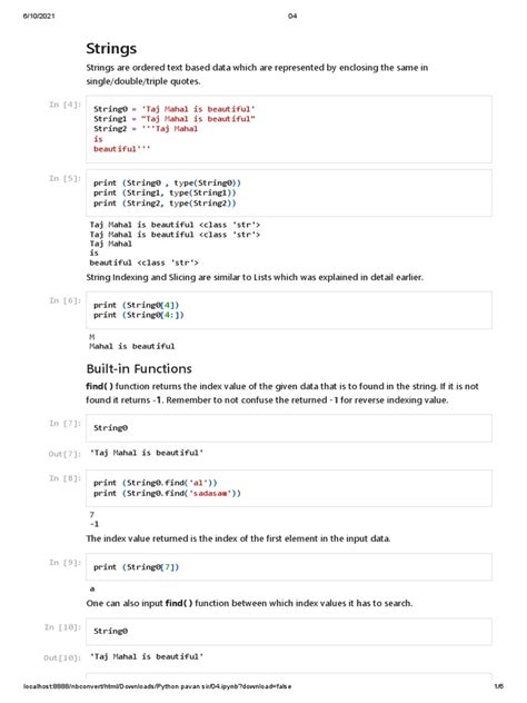 Strings Built In Functions Pdf Function Mathematics String