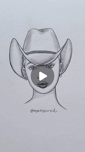 Kelly Edelman On Instagram How To Draw A Cowbabe Hat Art Artwork Draw Drawing