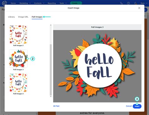 Using The Image Carousel In An Email Template