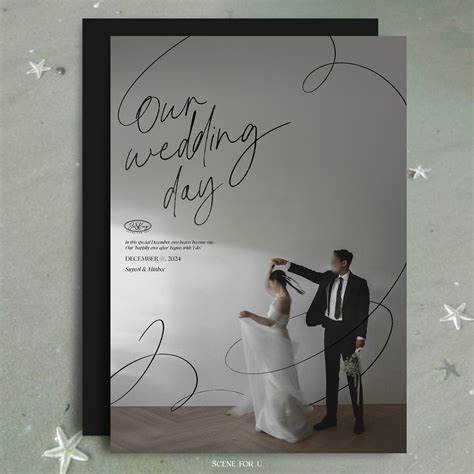 씬포유 ♡ 웨딩포스터 식전포스터 10분만에 만드는 웨딩포스터🩷 디자인 당 5번씩 다운로드 가능하니 고민중인 사진 다 넣어서 가장 예쁜 조합으로 연출하세요🫶 오늘 저녁