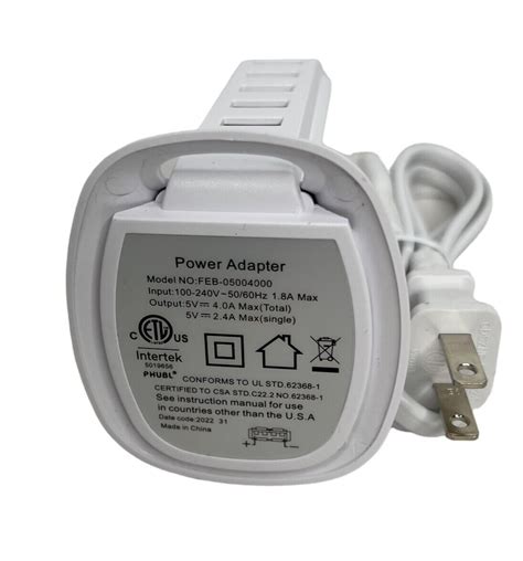 Model 5 Usb Intertek Power Adapter