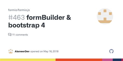 Formbuilder Bootstrap Issue Formio Formio Js Github