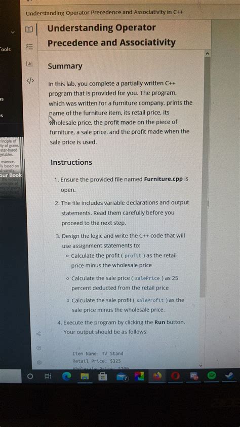 Answered Understanding Operator Precedence And Bartleby