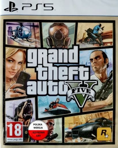 GRAND THEFT AUTO V GTA 5 PL PS5 NOWA - Stan: nowy 75,23 zł - Sklepy ...