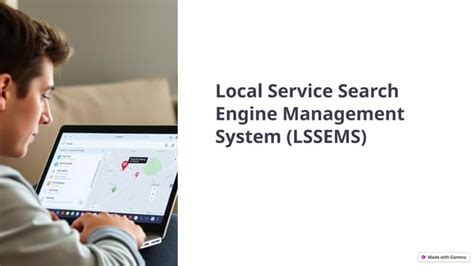 Local Service Search Engine Management System Lssems1pptx Search
