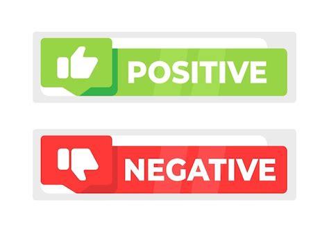 premium vector positive and negative label checkmarks vector illustration
