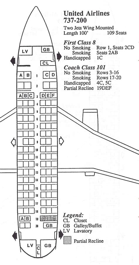 Boeing 737 Seating Chart