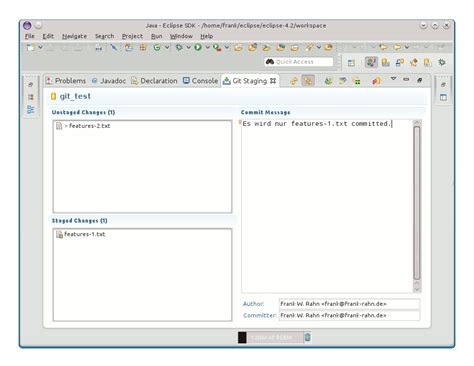 github mit eclipse egit frank w rahn