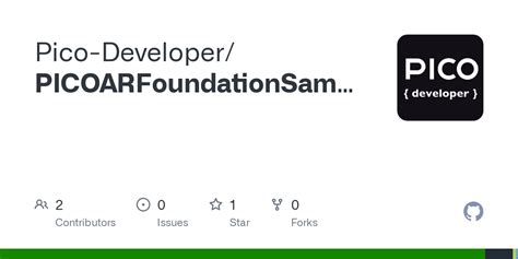 GitHub Pico Developer PICOARFoundationSamples Unity