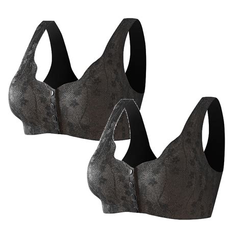 2 Pack Daisy Bra For Women Lift Bra Comfortable Convenient Front Close