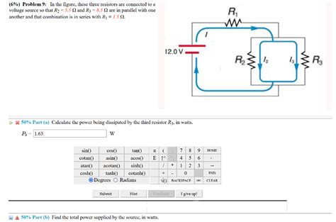 Solved 6 Problem 9 In The Figure These Three Resistors