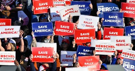 Former President Donald Trump Holding Save America Rally In Miami