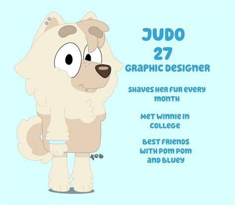 Judo Bluey Adult Cute Doodles Cute Drawings Cute Funny Cartoons