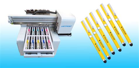 Custom Pen Logo Inkjet Printing Machine Ball Pen Uv Printer