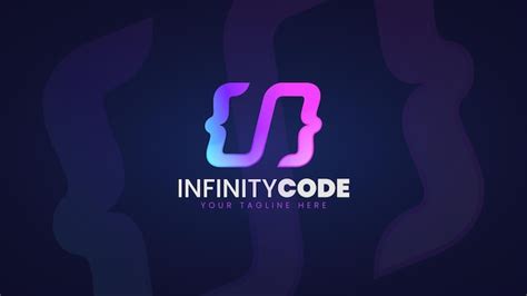 Premium Vector Infinity Code Logo Technology And Coding Logo Template