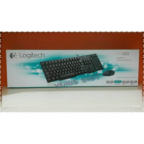 Jual LOGITECH KEYBOARD MOUSE MK100 COMBO MK 100 PS2 USB Shopee Indonesia