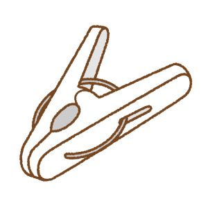 洗濯バサミのイラスト 商用OKの無料イラスト素材サイト ツカッテ