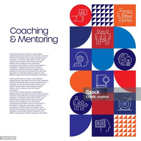 Line Icons를 사용한 코칭 및 멘토링 관련 디자인 단순 윤곽선 기호 아이콘 교육 웨비나 지식 개선 교사 교육 관련 직업에 대한 스톡 벡터 아트 및 기타 이미지