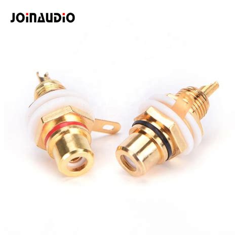 Rca Female Plug Jack Panel Mount Chassis Socket Gold Plated 93017