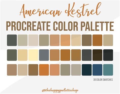 Fall Procreate Color Palette IPad Lettering Digital Art For IPad Scenery Procreate Palette
