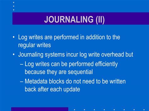 Ppt Journaling Versus Soft Updates Asynchronous Meta Data Protection