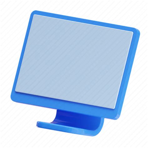 Desktop Monitor Tv Display Screen Computer Pc 3d Illustration