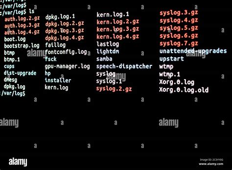 List Of Files In The Log Folder Of A Operating System Log Analysisn