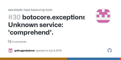 botocore exceptions unknownserviceerror unknown service comprehend
