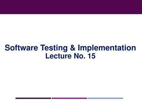 Solution Software Testing Lect 15 Call Graph Based Integration