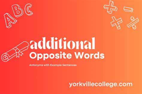 What Is The Opposite Of Additional Example Sentences