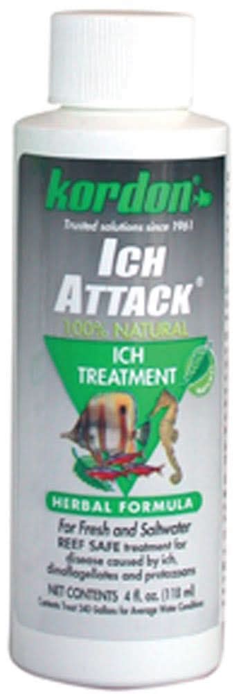 Kordon Ich Attack 100 Natural Ich Treatment 4 Fl Oz —