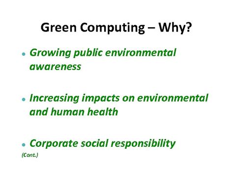 What Is Green Computing Green Computing