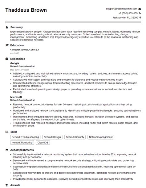 Top 10 Questions For Network Support Analyst Interview Resumegemini